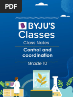 Control & Coordination Notes | PDF | Nervous System | Brain