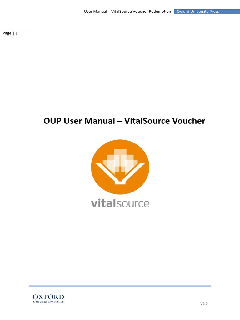 VitalSource User Guide2 | PDF | Mobile App | Oxford University Press