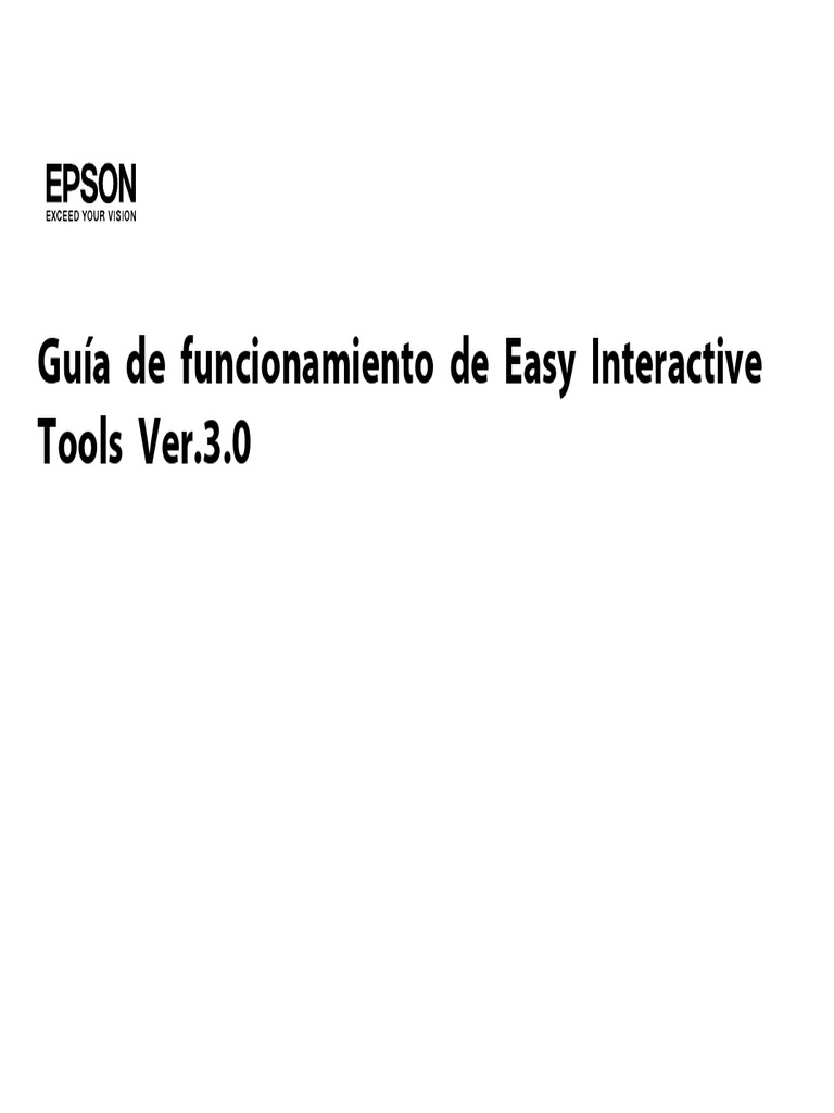 Manual Easy Interactive Tools Epson 575 | PDF | Ventana (informática ...
