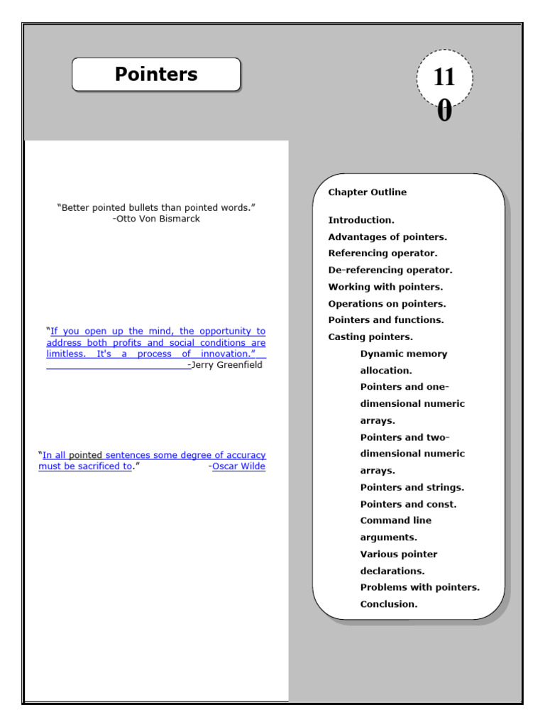 Lesson11 Pointers Pdf Pointer Computer Programming Variable Computer Science