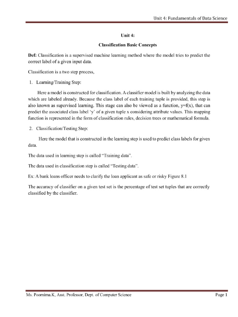 Data Science Unit 4 | PDF