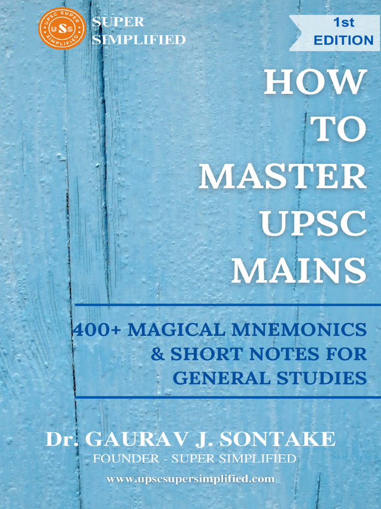 HOW TO MASTER UPSC MAINS 400+ Magical Mnemonics & Short Notes For | PDF