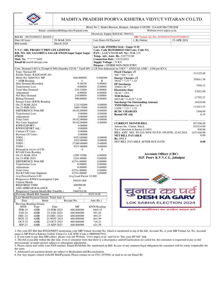 Madhya Pradesh Poorva Kshetra Vidyut Vitaran Co - LTD.: SBI Virtual A/c ...