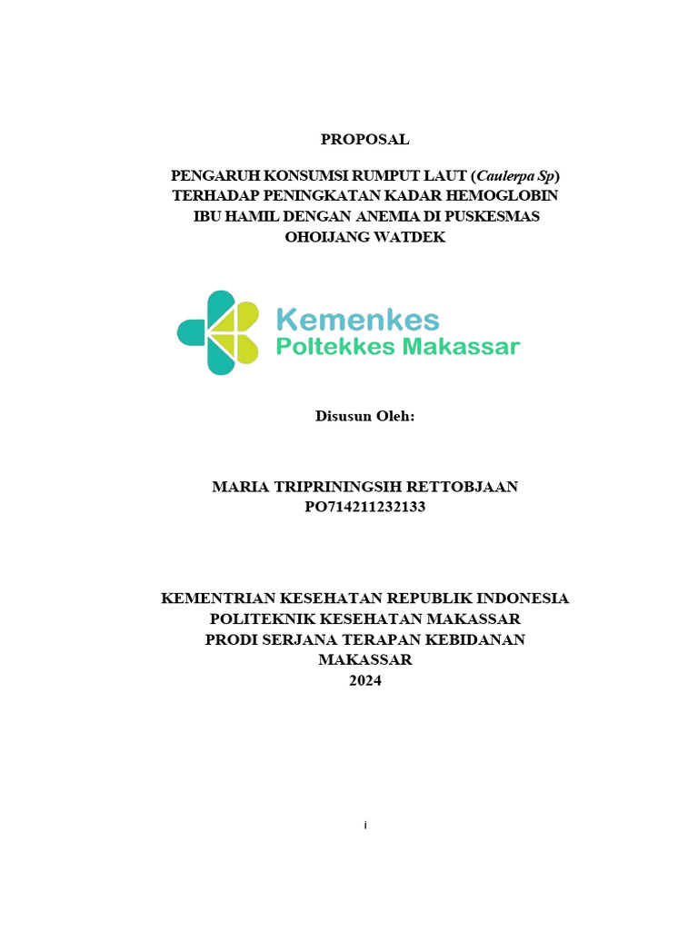 Proposal Maria TR - Rettobjaan - Kelas D | PDF