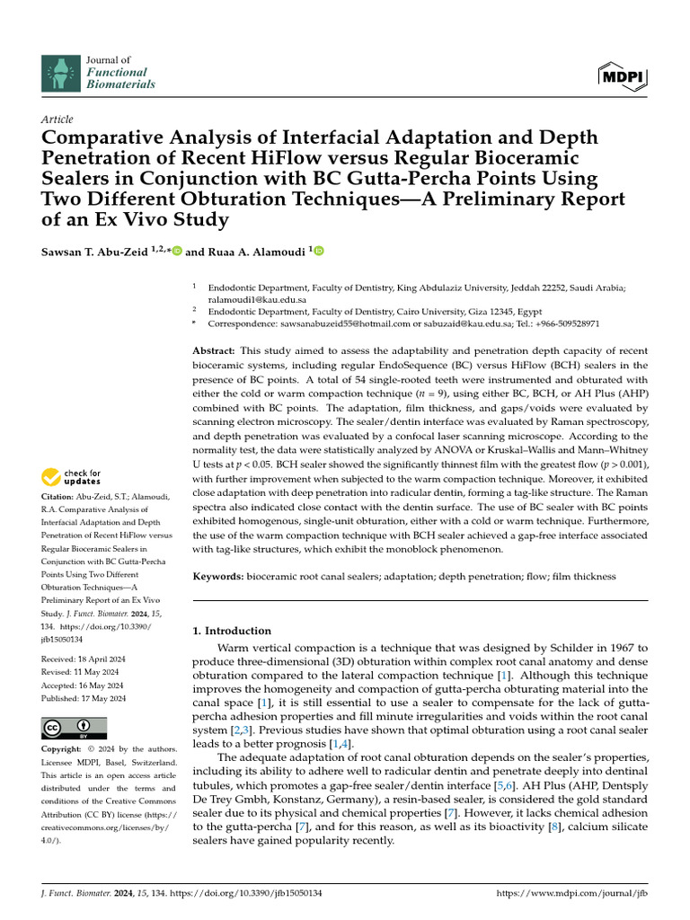 Comparative Analysis Of Interfacial Adaptation And Depth Penetration Of Recent Hiflow Versus