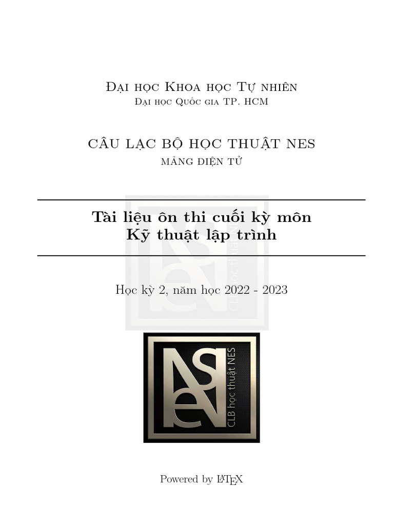 Nes KTLT de Va Dap An | PDF