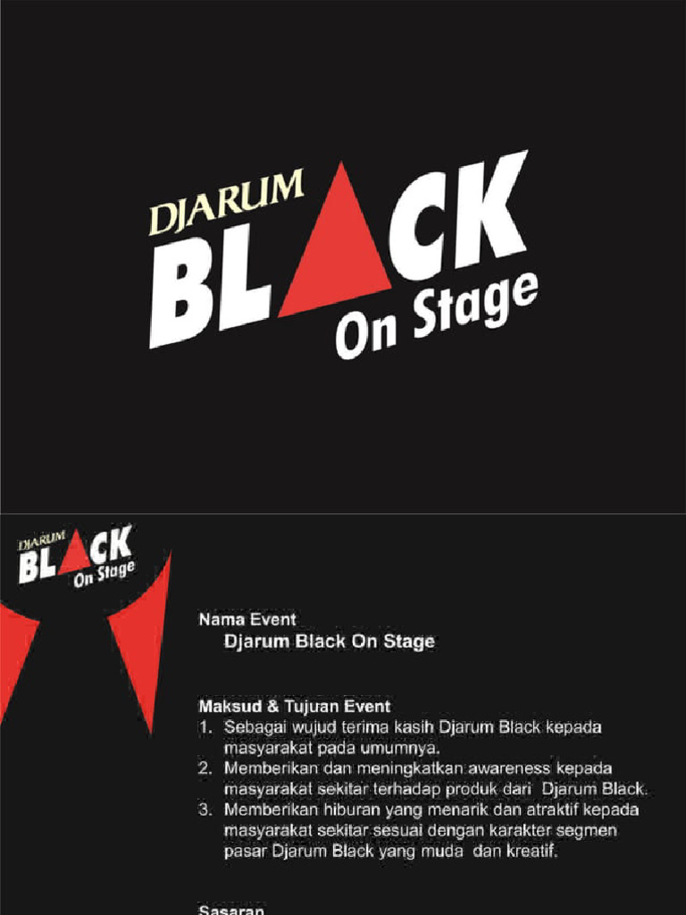 Djarum Black On Stage | PDF