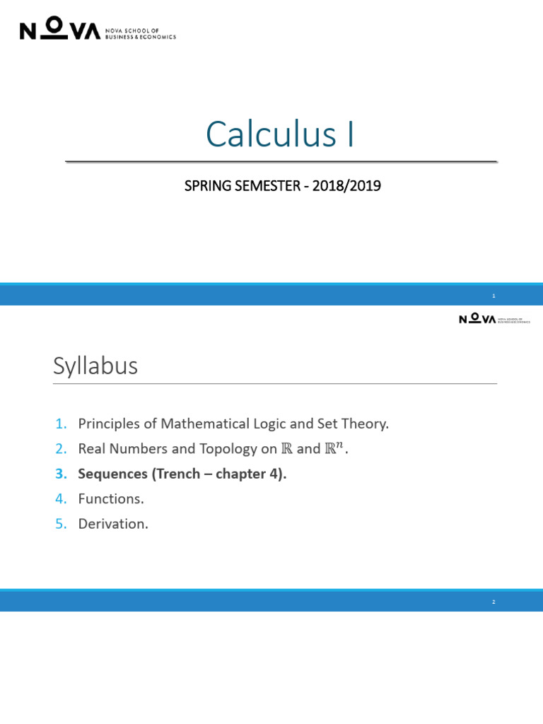 Chapter 3 - Sequences | PDF | Limit (Mathematics) | Sequence