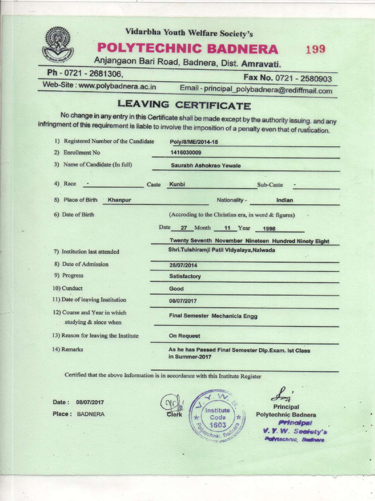 Leaving Certificate | PDF