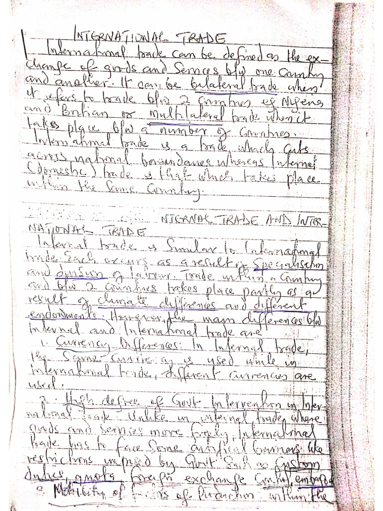 Aec 202-International Trade (E.a Richardson) | PDF