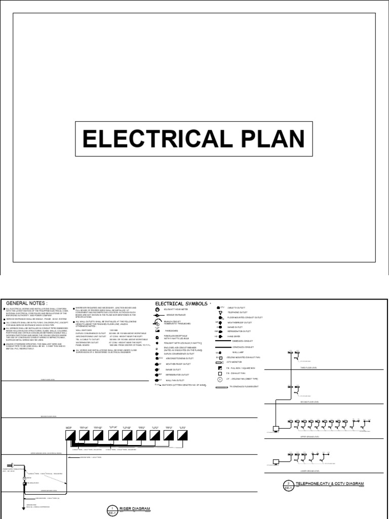 Electrical Plan | PDF | Electrical Wiring | Mains Electricity