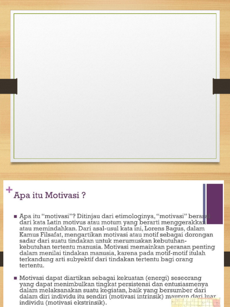 Teori Motivasi | PDF