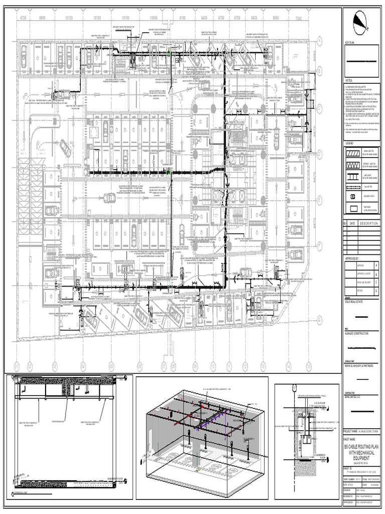 Almajedtower-Elc-Cr - Sheet - E-5113 - b5 Cable Routing Plan With Mechanical Equipment-Layout1 ...