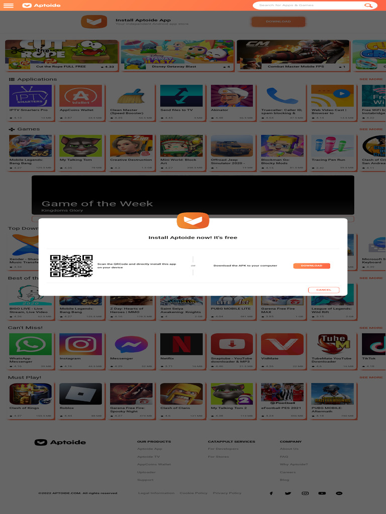 Aptoide: Independent Android App Store | PDF | Mobile App | Application ...