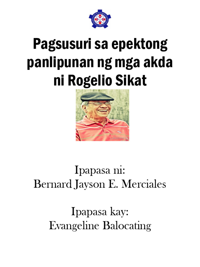Rogelio Sikat | PDF