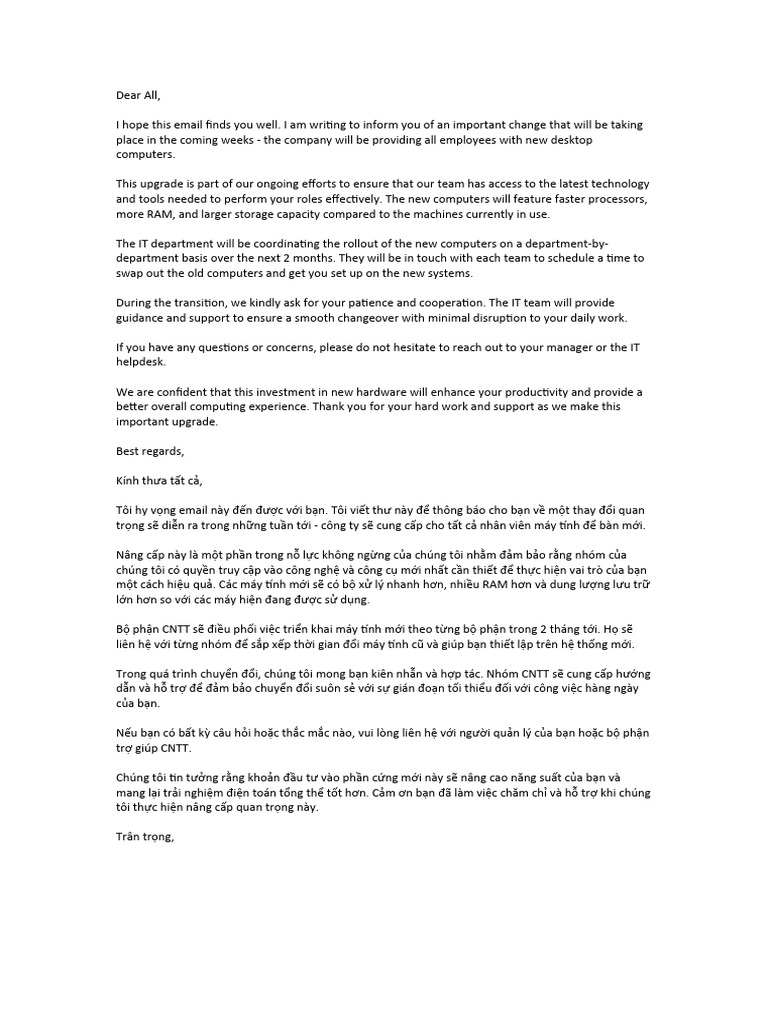 Dear All | PDF