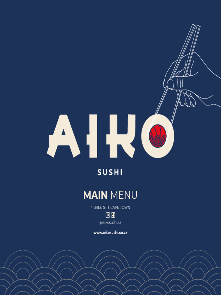 Aiko Menu Subject To Change | PDF | Sushi | Foods