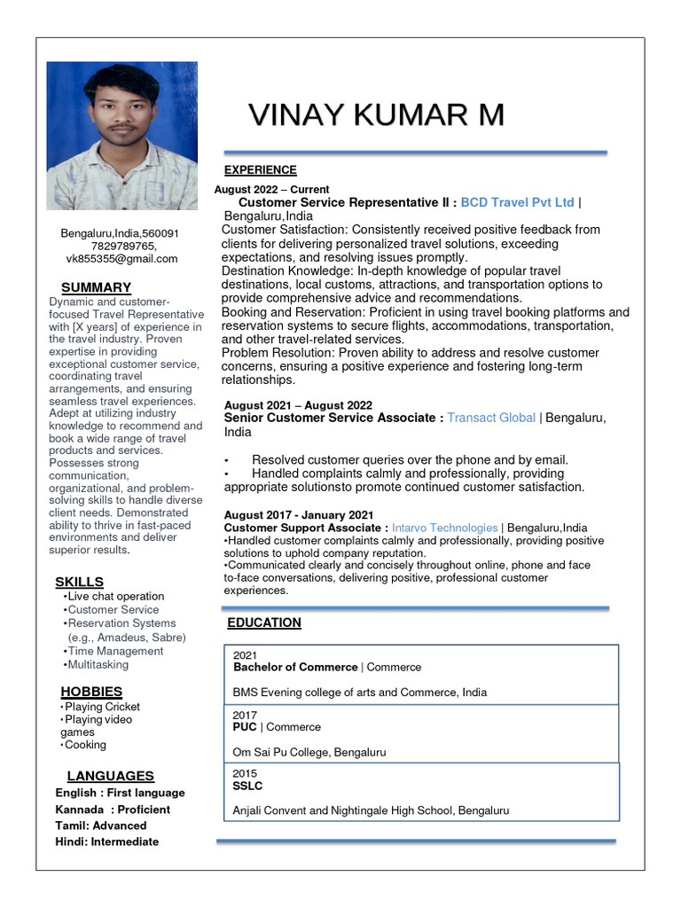 Vinay Final Resume | PDF | Customer | Business