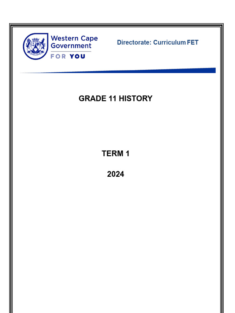 History Grade 11 Revision Booklet Term 1 - 2024 | PDF | Communism ...