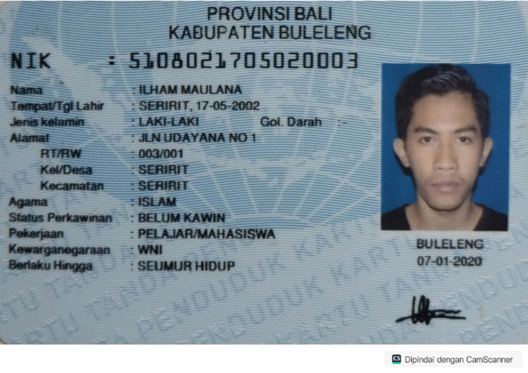 Ilham Maulana KTP | PDF