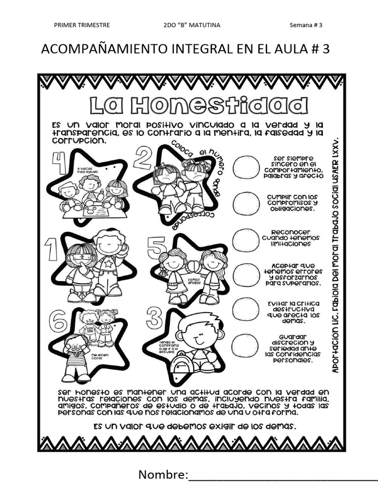 Honestidad Semana 3 | PDF