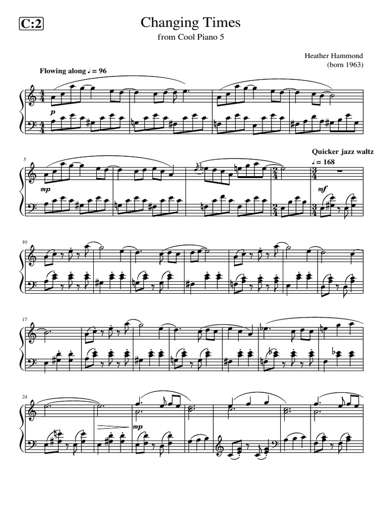 Grade 5 Piano Abrsm 2021-2022 Changing Times | PDF