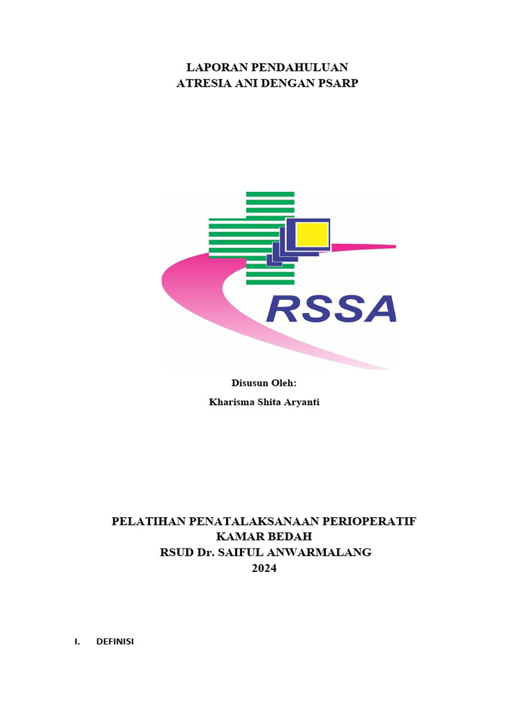 Atresia Ani dan Penanganan PSARP | PDF | Sains & Matematika