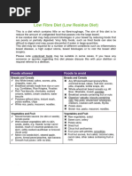Modified Fibre Diet For The Prevention of Bowel Obstruction: My ...