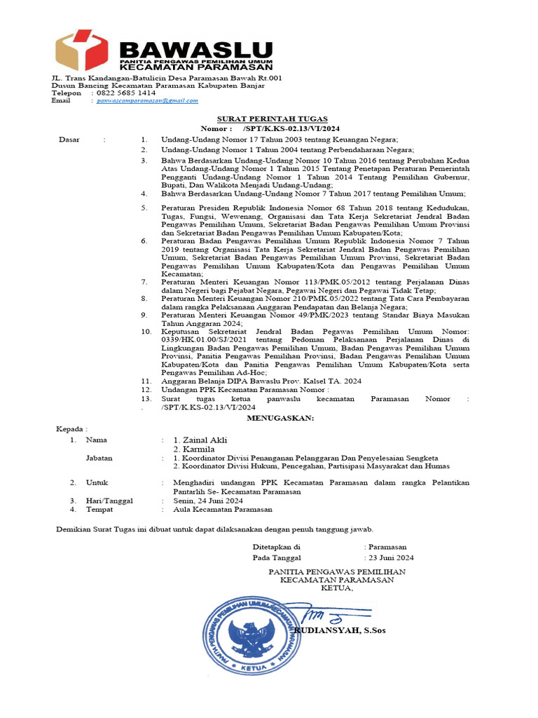 SPT Akli Dan Karmi CONTOH | PDF