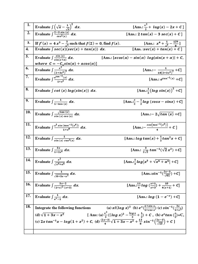 Tut Sheet - 0 (M2 UMA004) | PDF | Calculus | Mathematical Analysis