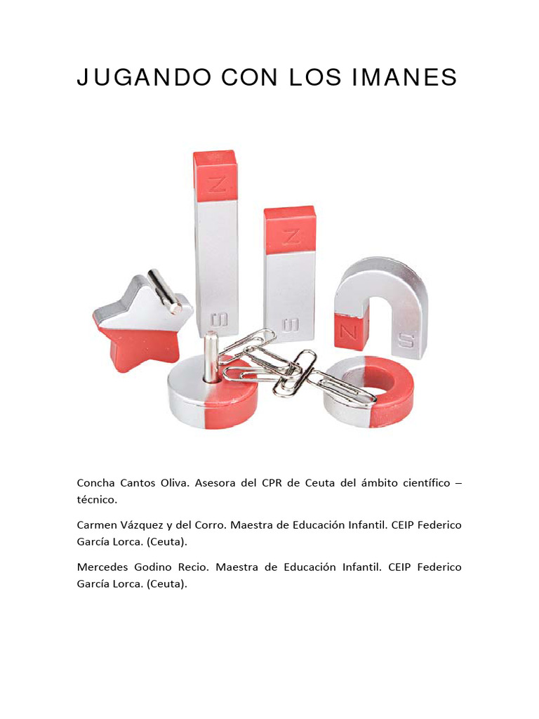 Jugando Con Los Imanes | PDF | Imán | Magnetismo