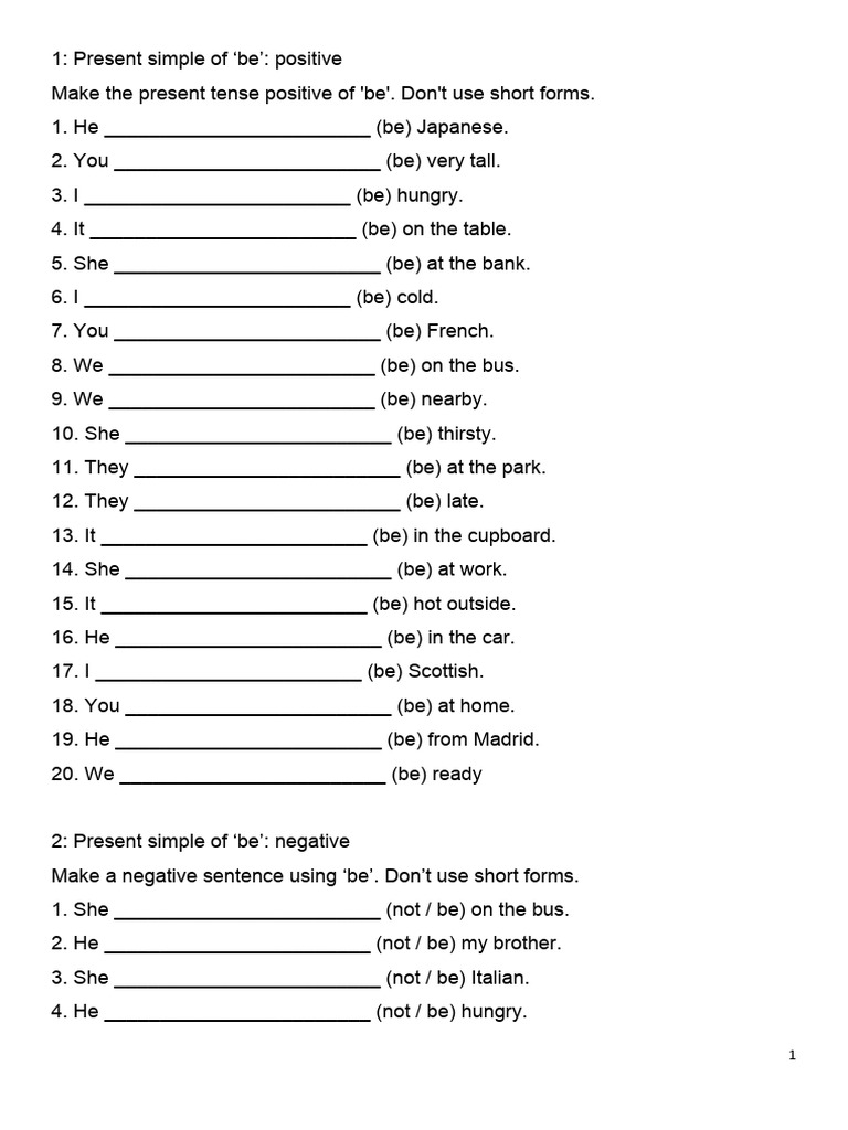 presente simple | Download Free PDF | Drink