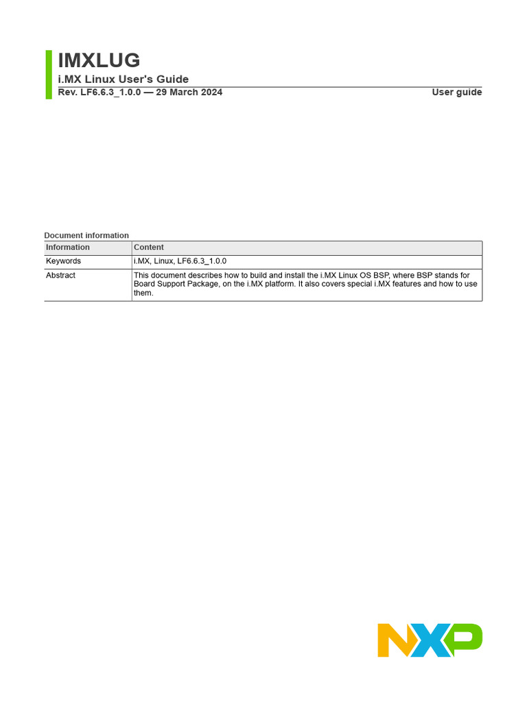 Imx Linux Users Guide | PDF | Booting | Linux