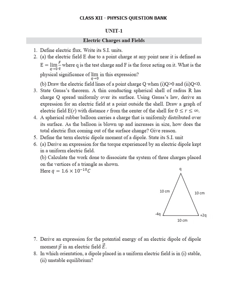 CLASS 12 PHYSICS | PDF