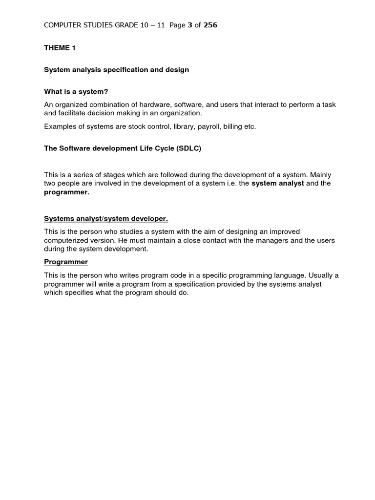 System Analysis & Design | PDF | Computer Program | Programming System Analysis & Design | PDF | Computer Program | Programming