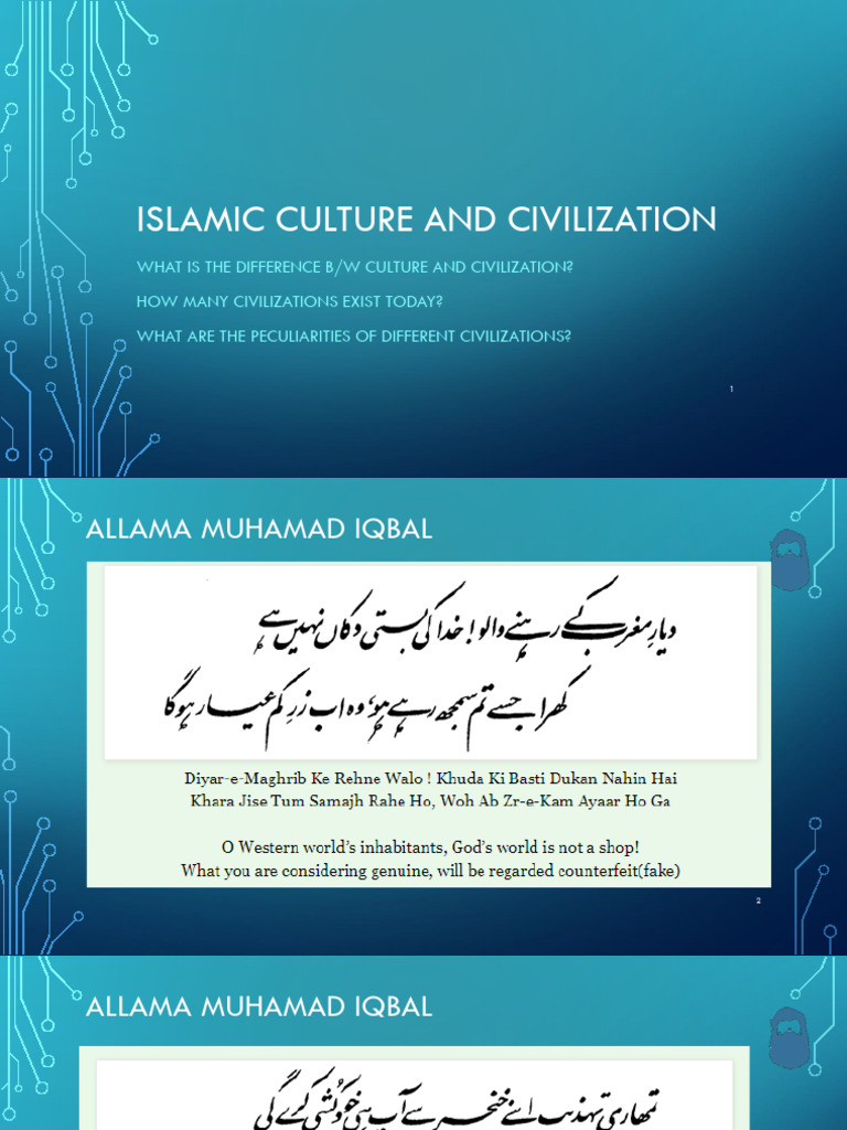 LEC13AA Islamic Culture and Civilization 18032024 083458am | PDF ...