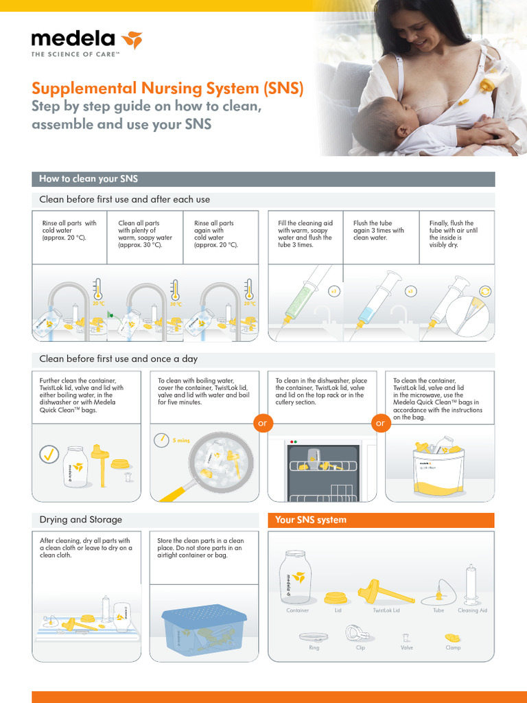 Step by Step Guide Sns | PDF | Breast | Infant Feeding