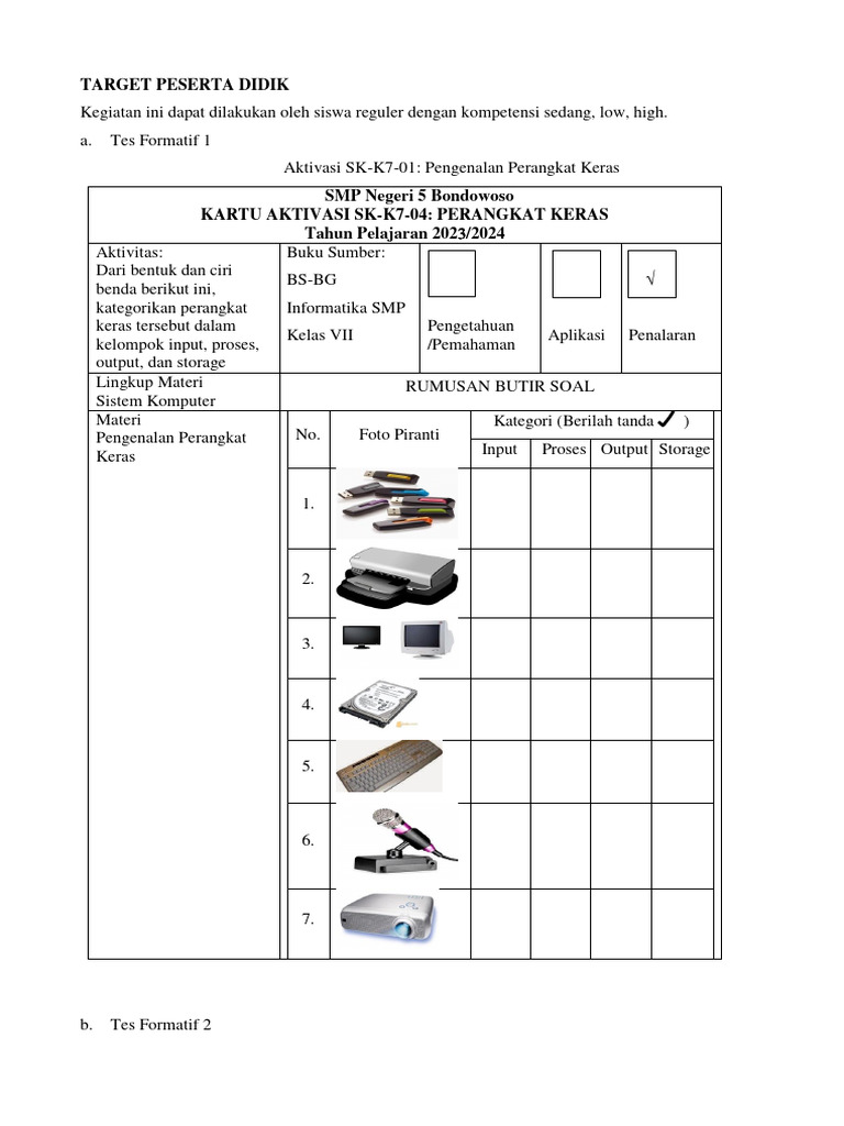 Lembar Kerja Bab 4 A | PDF