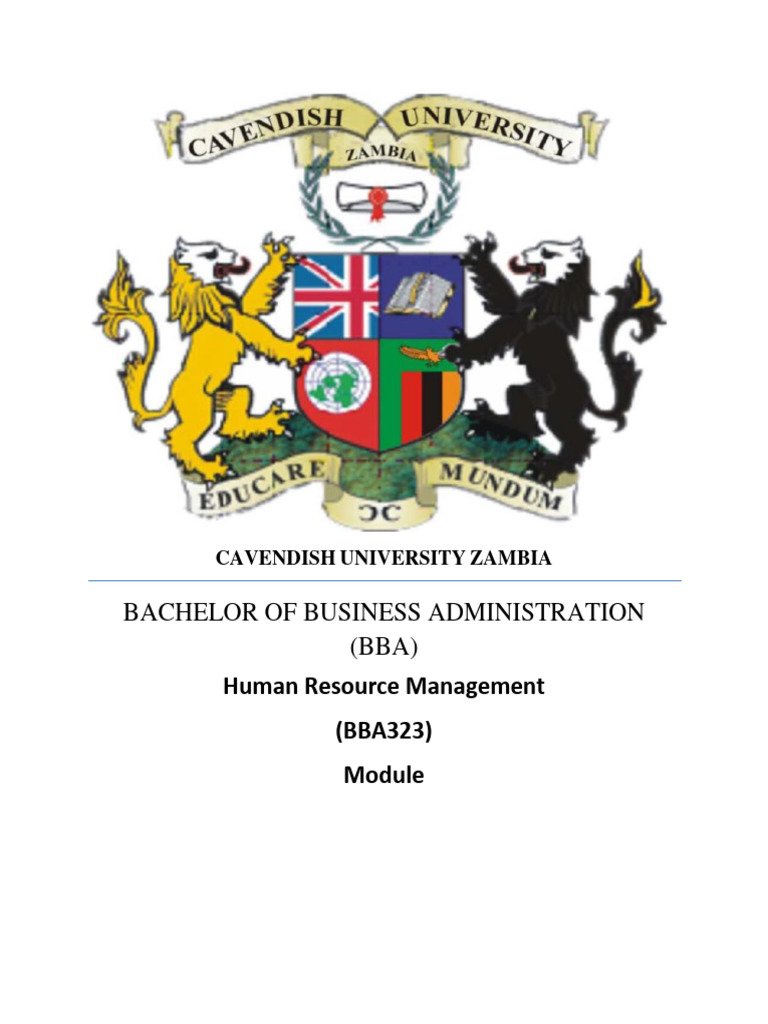 BBA323 Human Resource Management Module-1 | PDF | Human Resource Management | Human Resources