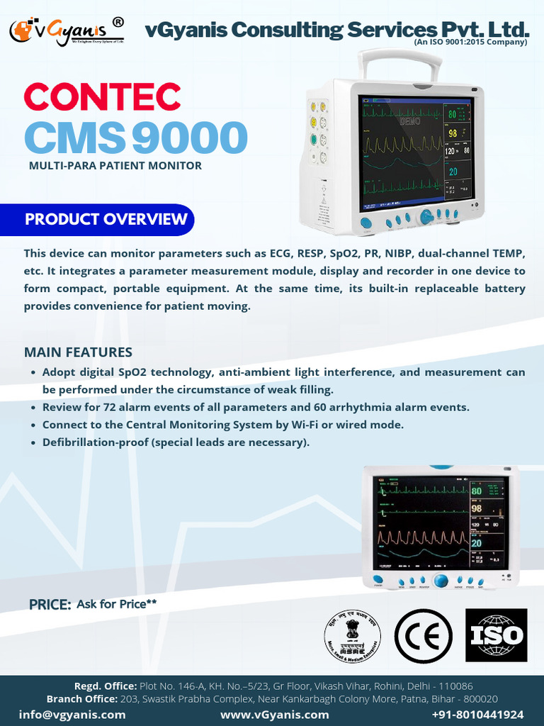 Contec CMS 9000 | PDF | Information And Communications Technology ...