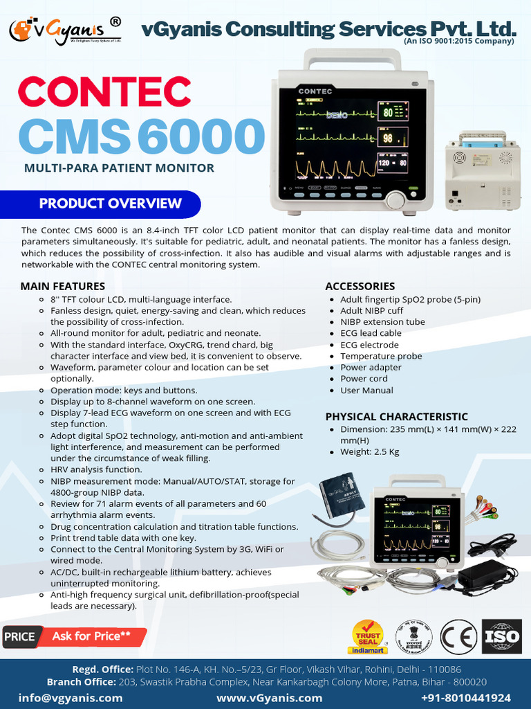 CONTEC CMS 6000 | Download Free PDF | Computer Monitor | Electronics