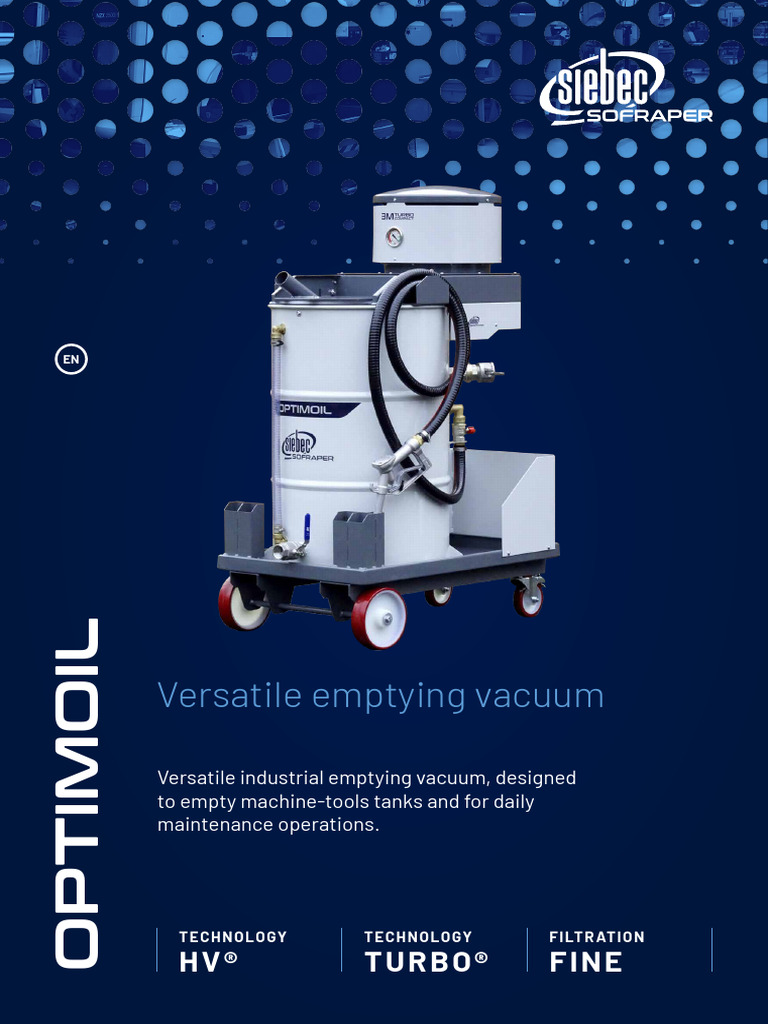 BR So Optimoil en | PDF | Filtration | Vacuum Cleaner