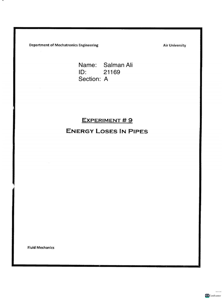 Fluid Dynamics: Flow Regimes & Errors | PDF | Fluid Dynamics | Reynolds ...
