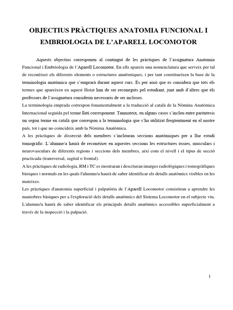 OBJECTIUS PRÀCTIQUES Ordre Calendari - Afegits | PDF