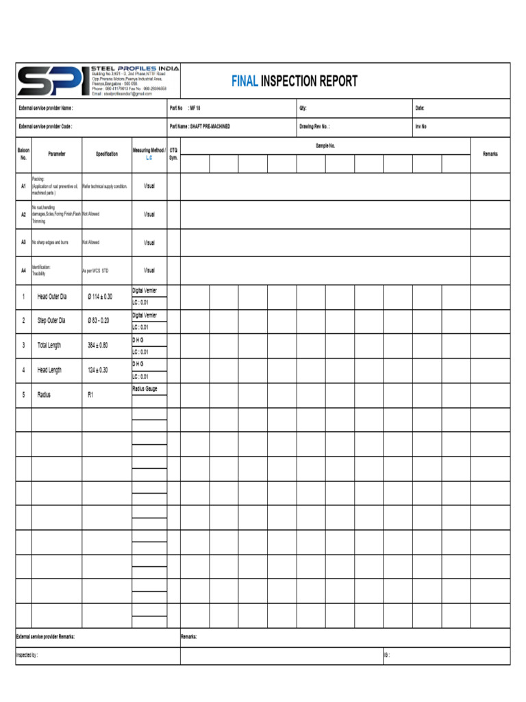QP EMPTY FORMAT | PDF