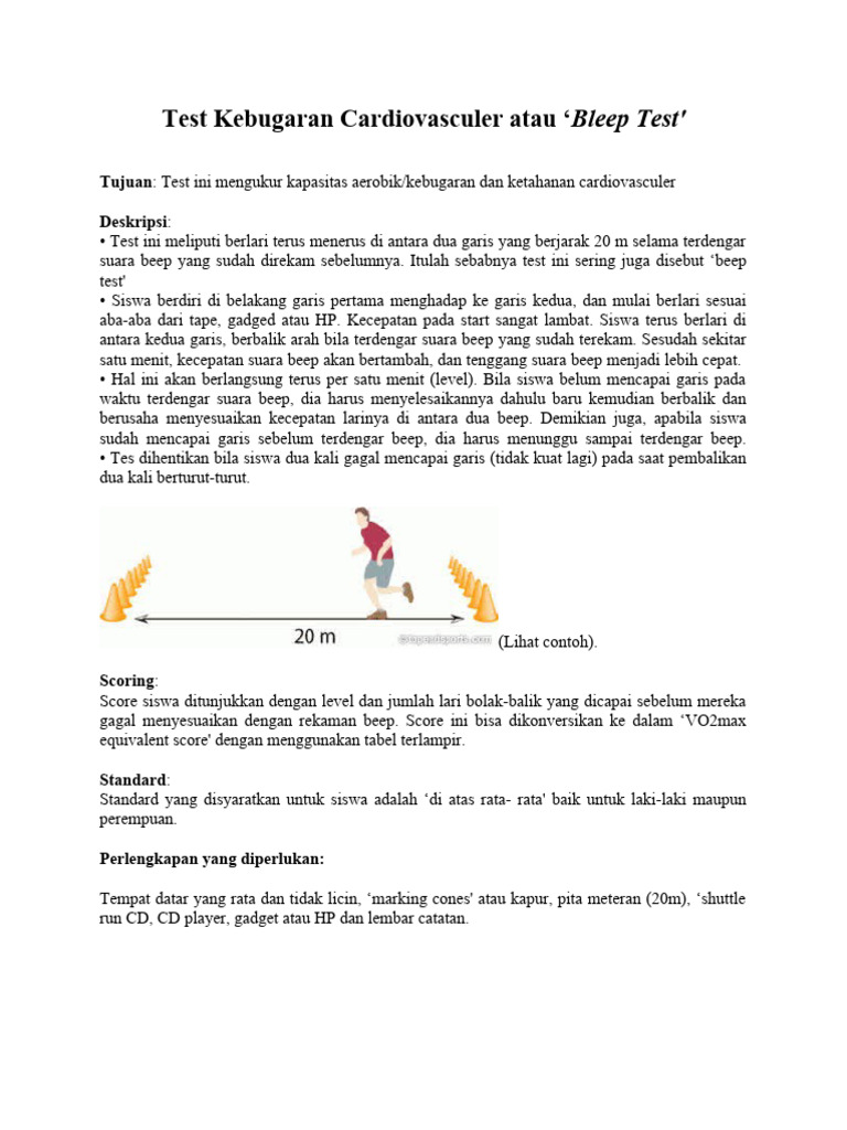 Bleep Test | PDF