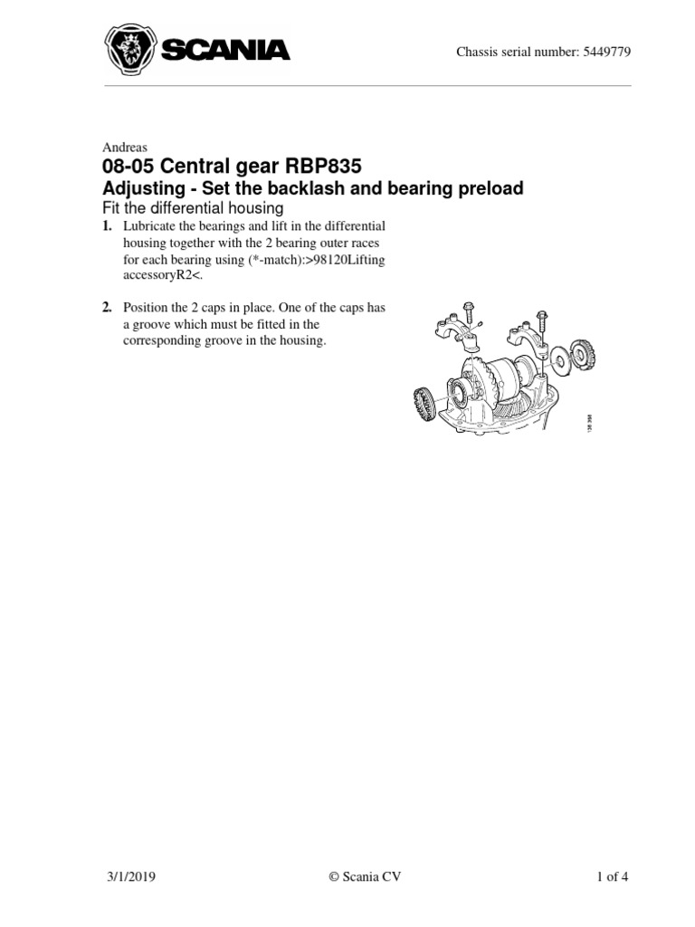 Adjusting - Set The Backlash and Bearing Preload | PDF | Bearing ...