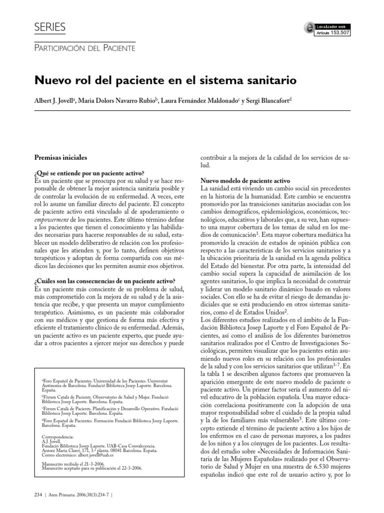 Comp - Nuevo Rol Del Paciente | Descargar gratis PDF | Responsabilidad ...