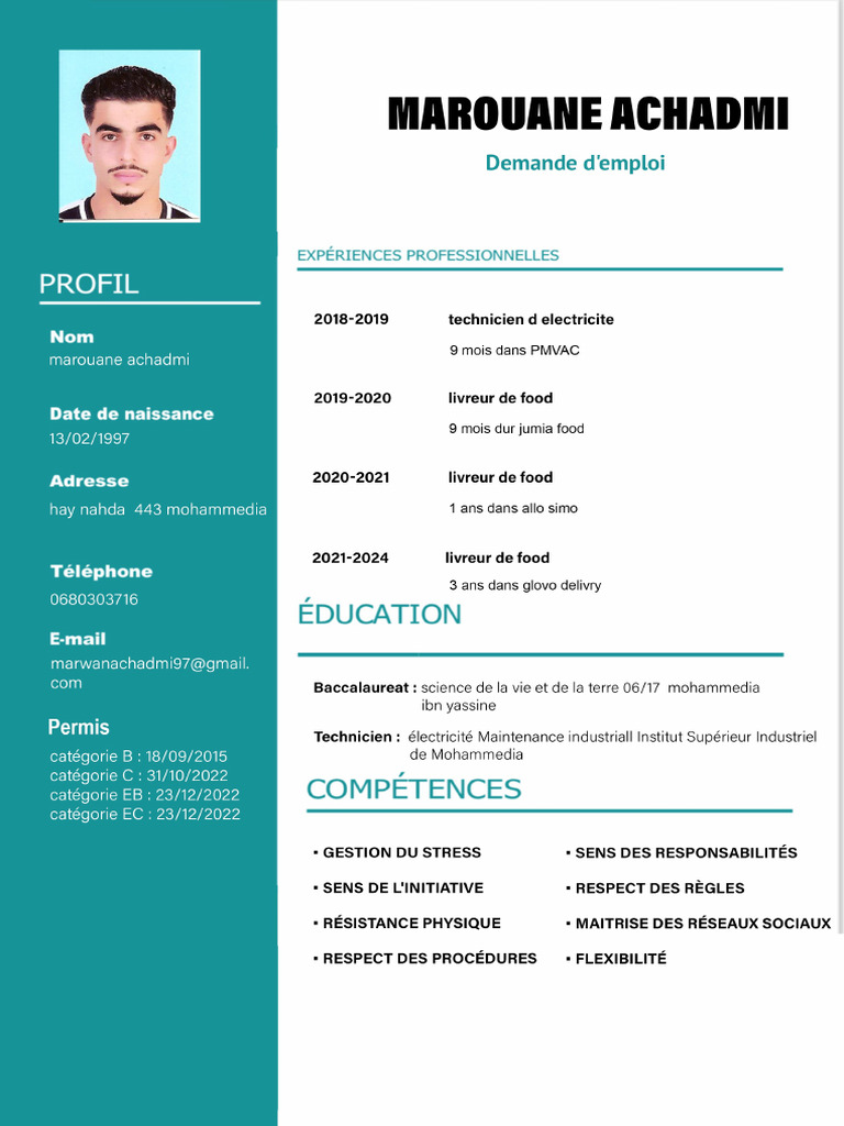 Marouane Achadmi CV | PDF
