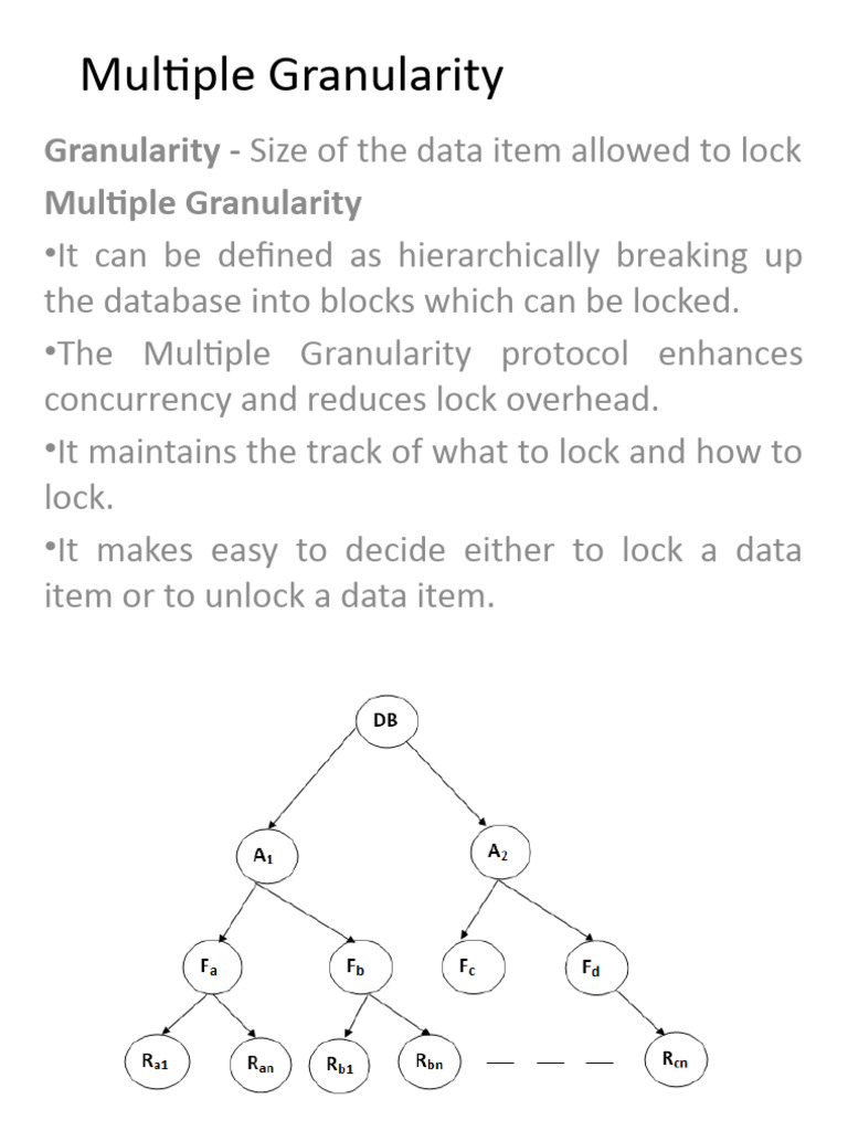 Multiple Granularity | PDF | Database Transaction | Computer Science
